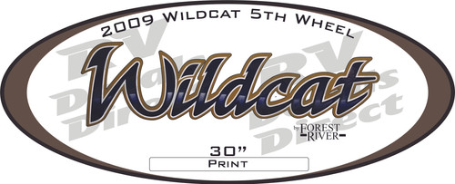 Wildcat Forest River 5th Wheel Replacement RV Decals & Graphics