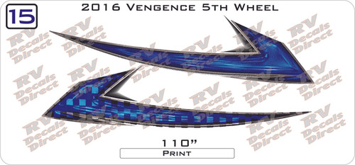 Vengeance Forest River 5th Wheel Replacement RV Decals & Graphics