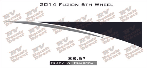 Fuzion Keystone 5th Wheel Replacement RV Decals & Graphics