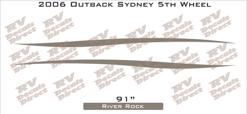 Outback Keystone Sydney 5th Wheel Replacement RV Decals & Graphics