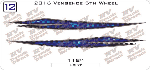 Vengeance Forest River 5th Wheel Replacement RV Decals & Graphics
