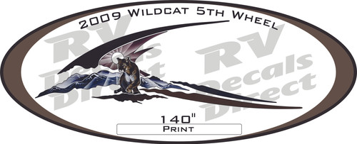 Wildcat Forest River 5th Wheel Replacement RV Decals & Graphics