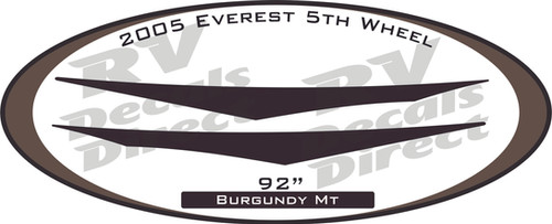 Everest Keystone 5th Wheel Replacement RV Decals & Graphics