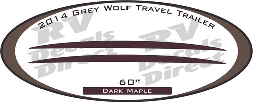 Grey Wolf Forest River Travel Trailer Replacement RV Decals & Graphics