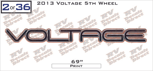 Voltage Dutchmen 5th Wheel Replacement RV Decals & Graphics