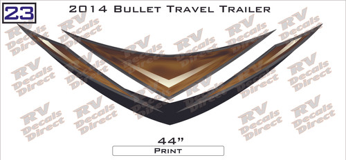 Bullet Keystone Travel Trailer Replacement RV Decals & Graphics