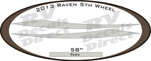 2013 Raven 5th Wheel | USA - RV Decals Direct