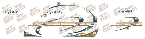 R-Pod Forest River Travel Trailer Replacement RV Decals & Graphics