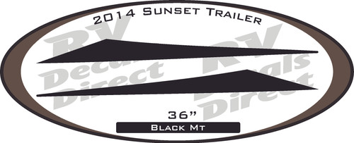 Sunset Trail Crossroads Travel Trailer Replacement RV Decals & Graphics