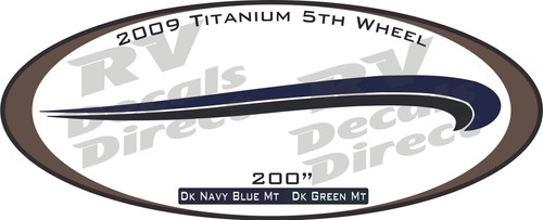 Titanium Glendale 5th Wheel Replacement RV Decals & Graphics
