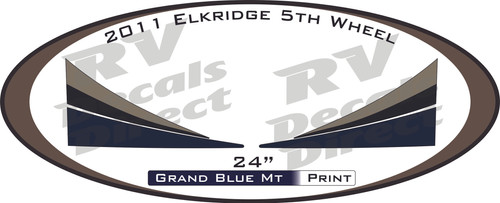 Elkridge Heartland 5th Wheel Replacement RV Decals & Graphics