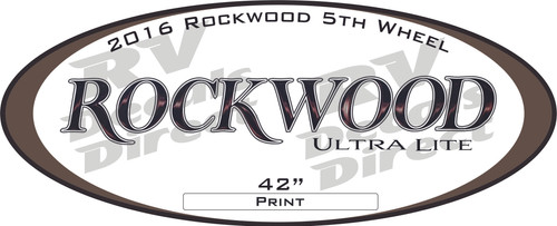 Rockwood Forest River 5th Wheel Replacement RV Decals & Graphics