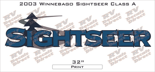 Sightseer Winnebago Class A Replacement RV Decals & Graphics