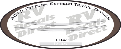 Freedom Express Coachmen Travel Trailer Replacement RV Decals & Graphics