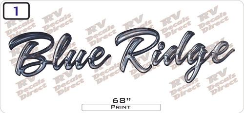 Blue Ridge Forest River 5th Wheel Replacement RV Decals & Graphics