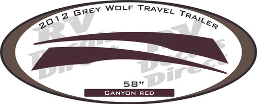 Grey Wolf Forest River Travel Trailer Replacement RV Decals & Graphics
