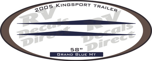 Kingsport Gulf Stream Travel Trailer Replacement RV Decals & Graphics