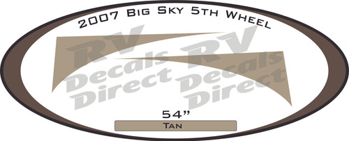 Big Sky Keystone 5th Wheel Replacement RV Decals & Graphics