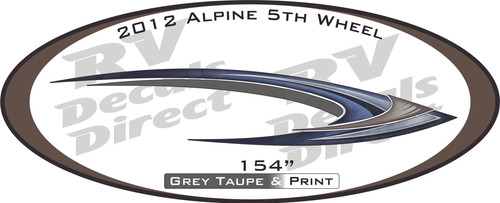Alpine Keystone 5th Wheel Replacement RV Decals & Graphics