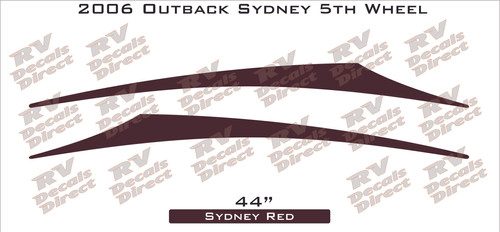 Outback Keystone Sydney 5th Wheel Replacement RV Decals & Graphics