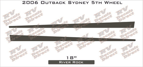 Outback Keystone Sydney 5th Wheel Replacement RV Decals & Graphics