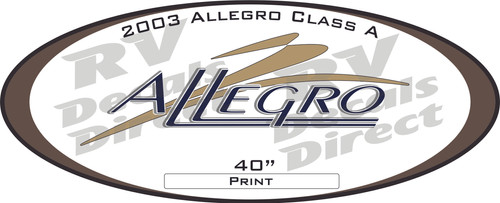 Allegro Tiffin Class A Replacement RV Decals & Graphics