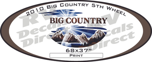 Big Country Heartland 5th Wheel Replacement RV Decals & Graphics