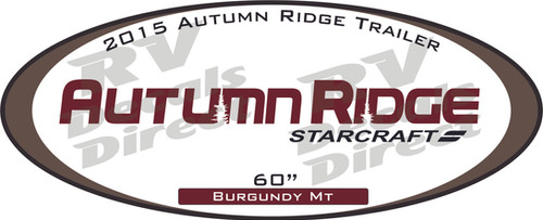 Autumn Ridge Starcraft Travel Trailer Replacement RV Decals & Graphics