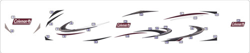 COMPLETE DECAL KIT (2018 Coleman Travel Trailer) | RV Decals Direct