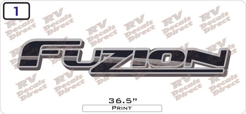Fuzion Keystone 5th Wheel Replacement RV Decals & Graphics