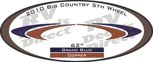 Big Country Heartland 5th Wheel Replacement RV Decals & Graphics