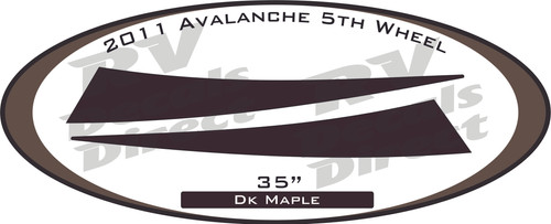 Avalanche Keystone 5th Wheel Replacement RV Decals & Graphics