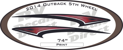 Outback Keystone 5th Wheel Replacement RV Decals & Graphics