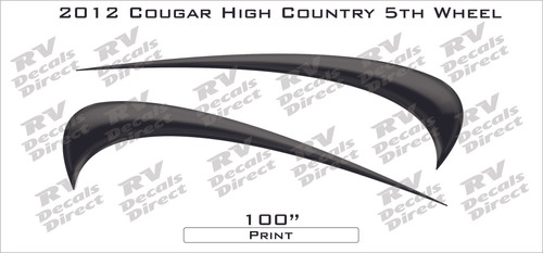 Cougar High Country Keystone 5th Wheel Replacement RV Decals & Graphics