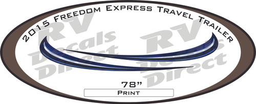 Freedom Express Coachmen Travel Trailer Replacement RV Decals & Graphics