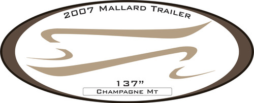 2007 Mallard Trailer | RV Decals Direct