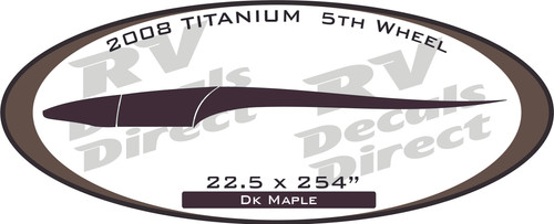 Titanium Glendale 5th Wheel Replacement RV Decals & Graphics