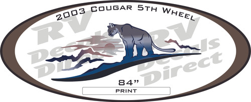 Cougar Keystone 5th Wheel Replacement RV Decals & Graphics