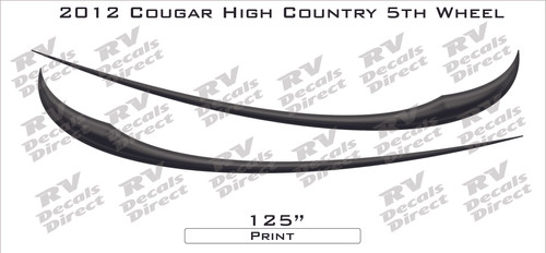 Cougar High Country Keystone 5th Wheel Replacement RV Decals & Graphics