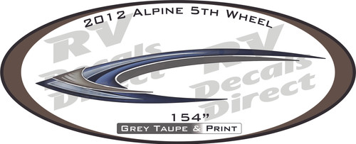 Alpine Keystone 5th Wheel Replacement RV Decals & Graphics