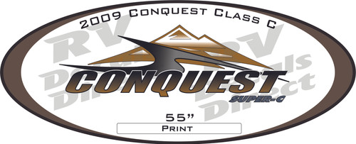 Conquest Gulf Stream Class C Replacement RV Decals & Graphics
