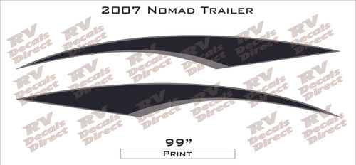 Nomad Skyline Travel Trailer Replacement RV Decals & Graphics