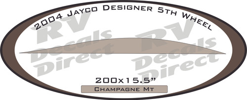 Jayco Designer 5th Wheel Replacement RV Decals & Graphics