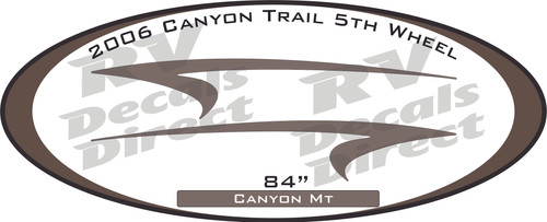 Canyon Trail Gulf Stream 5th Wheel Replacement RV Decals & Graphics