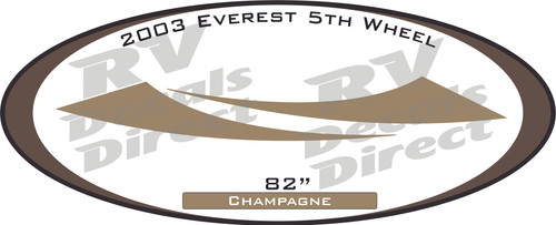 Everest Keystone 5th Wheel Replacement RV Decals & Graphics