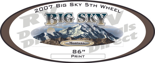 Big Sky Keystone 5th Wheel Replacement RV Decals & Graphics