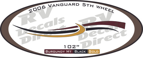 Vanguard 5th Wheel Replacement RV Decals & Graphics