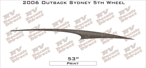 Outback Keystone Sydney 5th Wheel Replacement RV Decals & Graphics