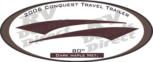 Conquest Gulf Stream Travel Trailer Replacement RV Decals & Graphics