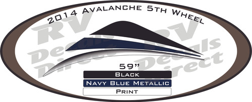 Avalanche Keystone 5th Wheel Replacement RV Decals & Graphics